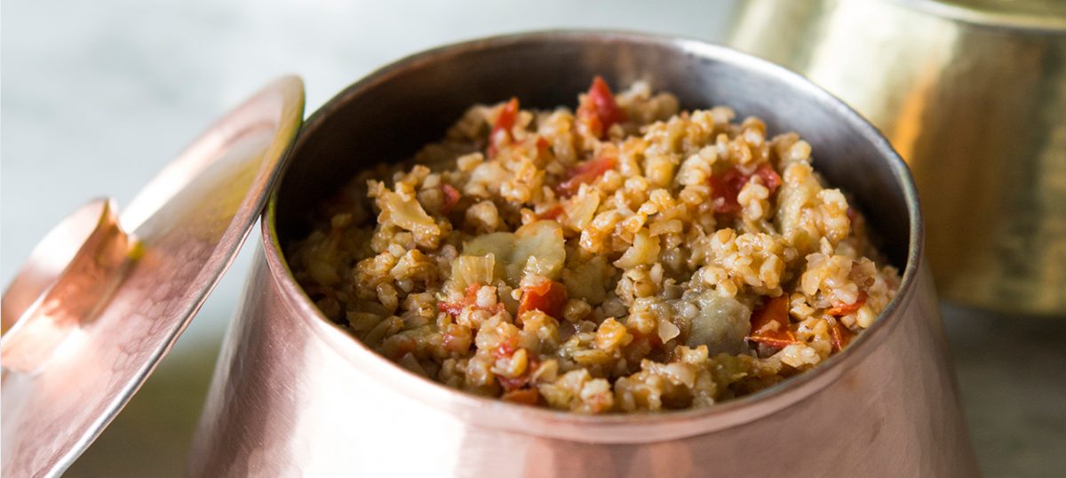 Burghul with Aubergine - Taste & Flavors