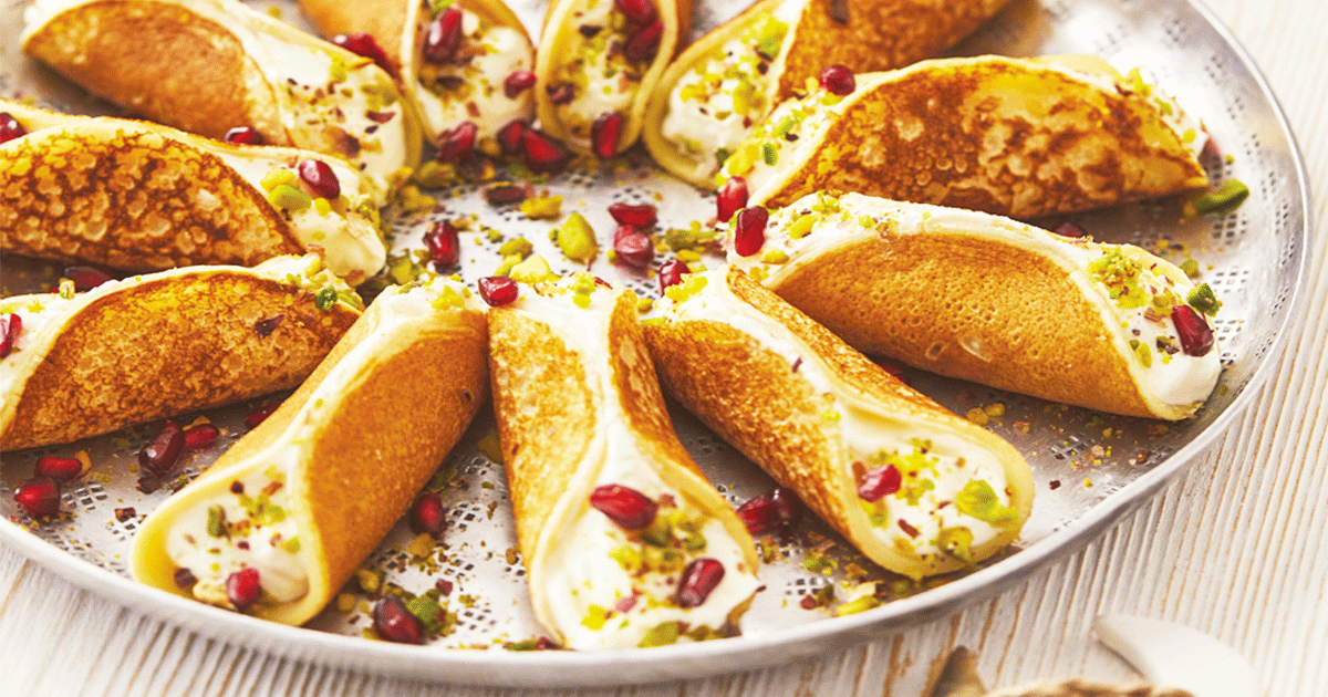 Atayef recipe with whipped cream by Elle & Vire Taste & Flavors